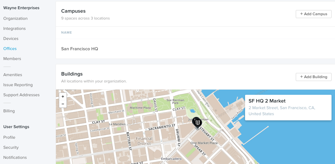 Managing office buildings and campuses – Robin Help Center