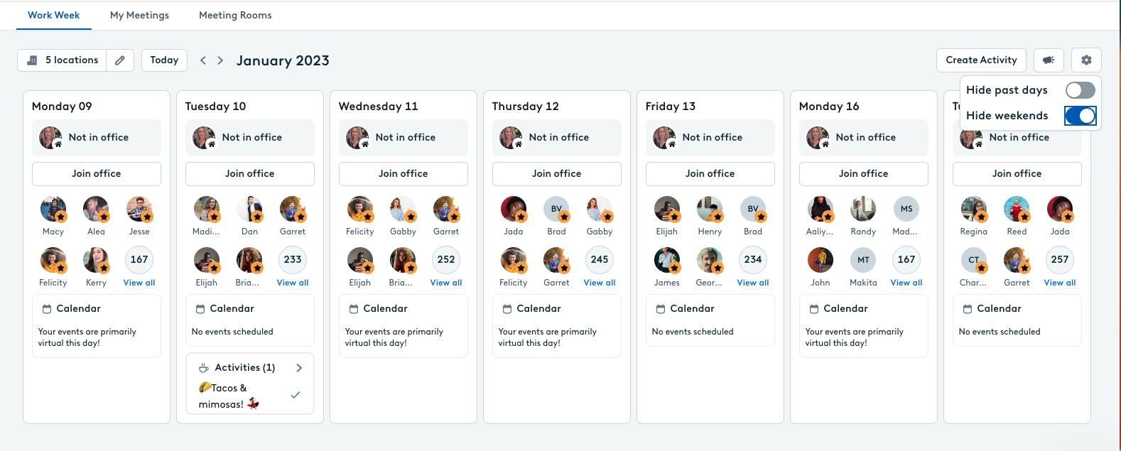 How to plan your week & see who's in the office – Robin Help Center