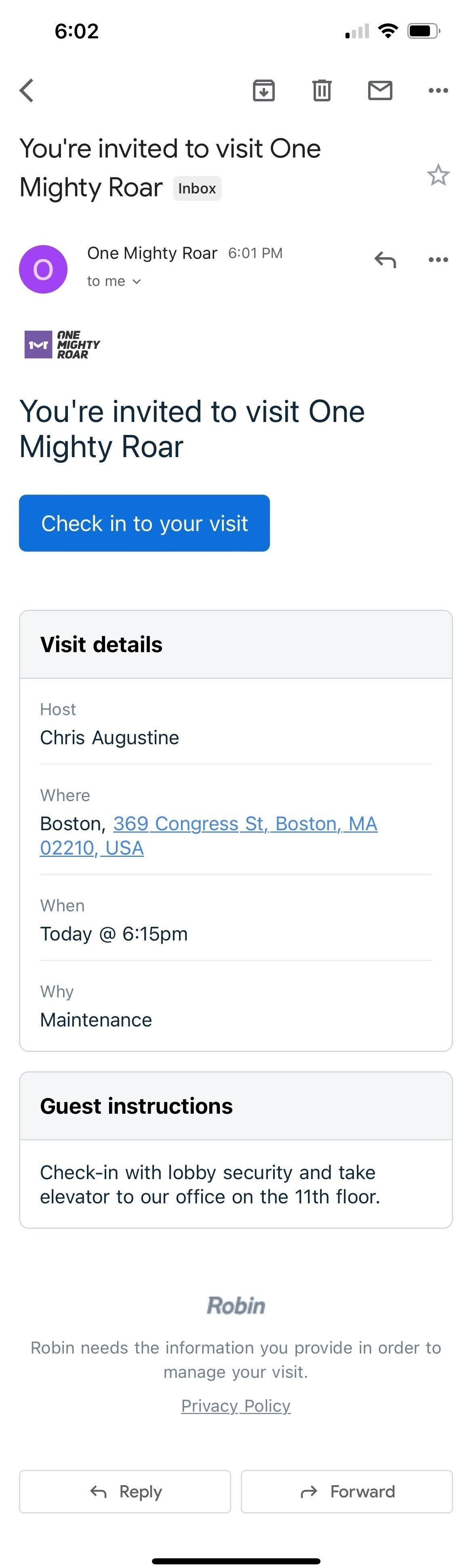 How to invite visitors to the workplace – Robin Help Center