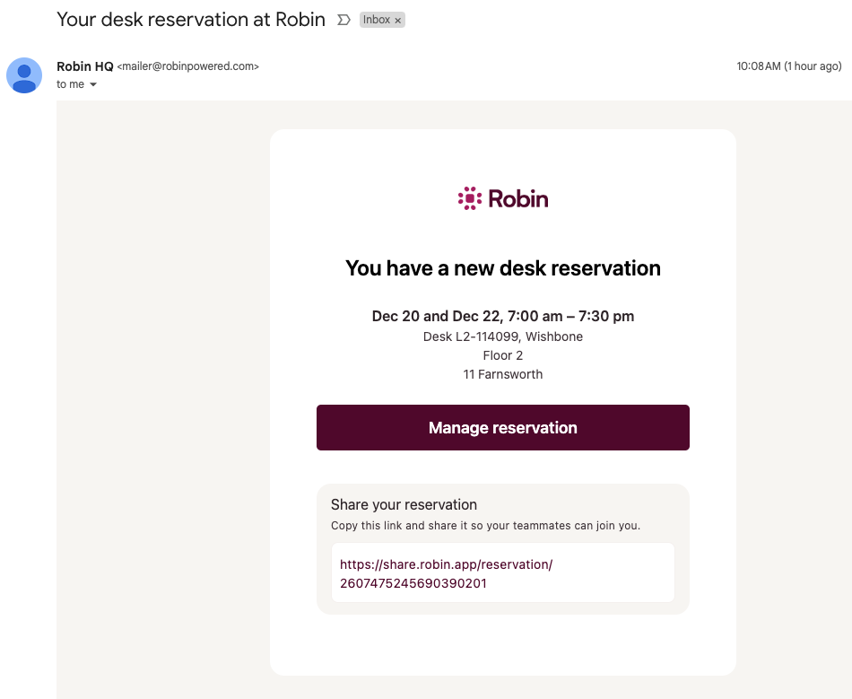 How to book a desk using the web dashboard – Robin Help Center