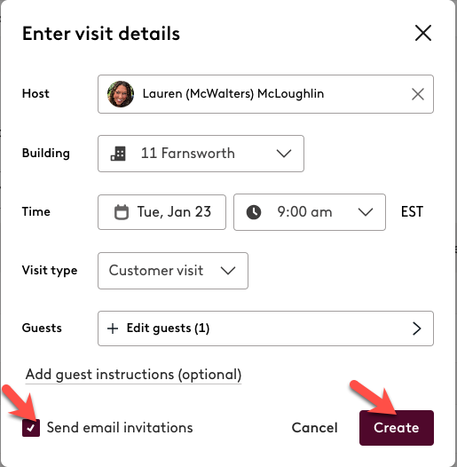 How to invite visitors to the workplace – Robin Help Center