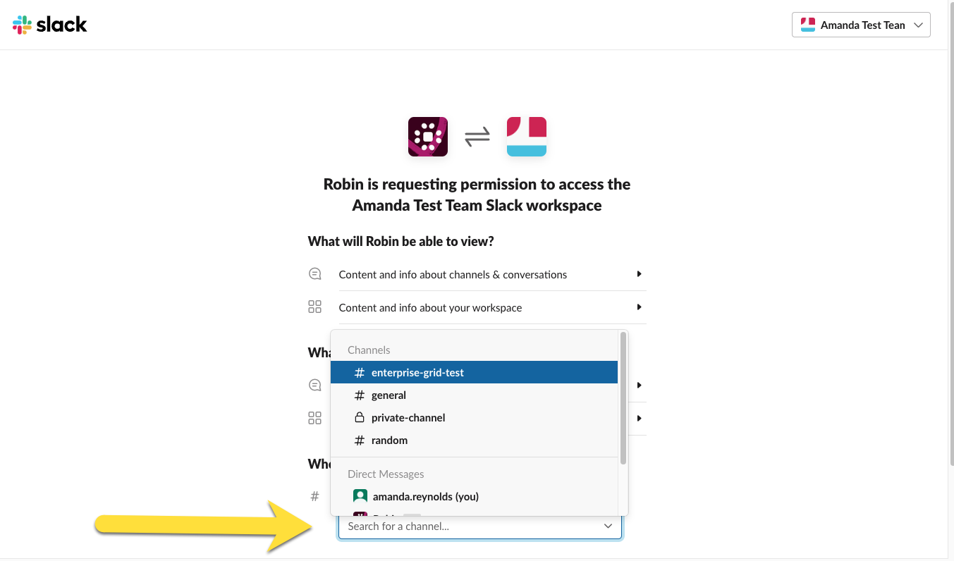 Slack Enterprise Grid – Robin Help Center