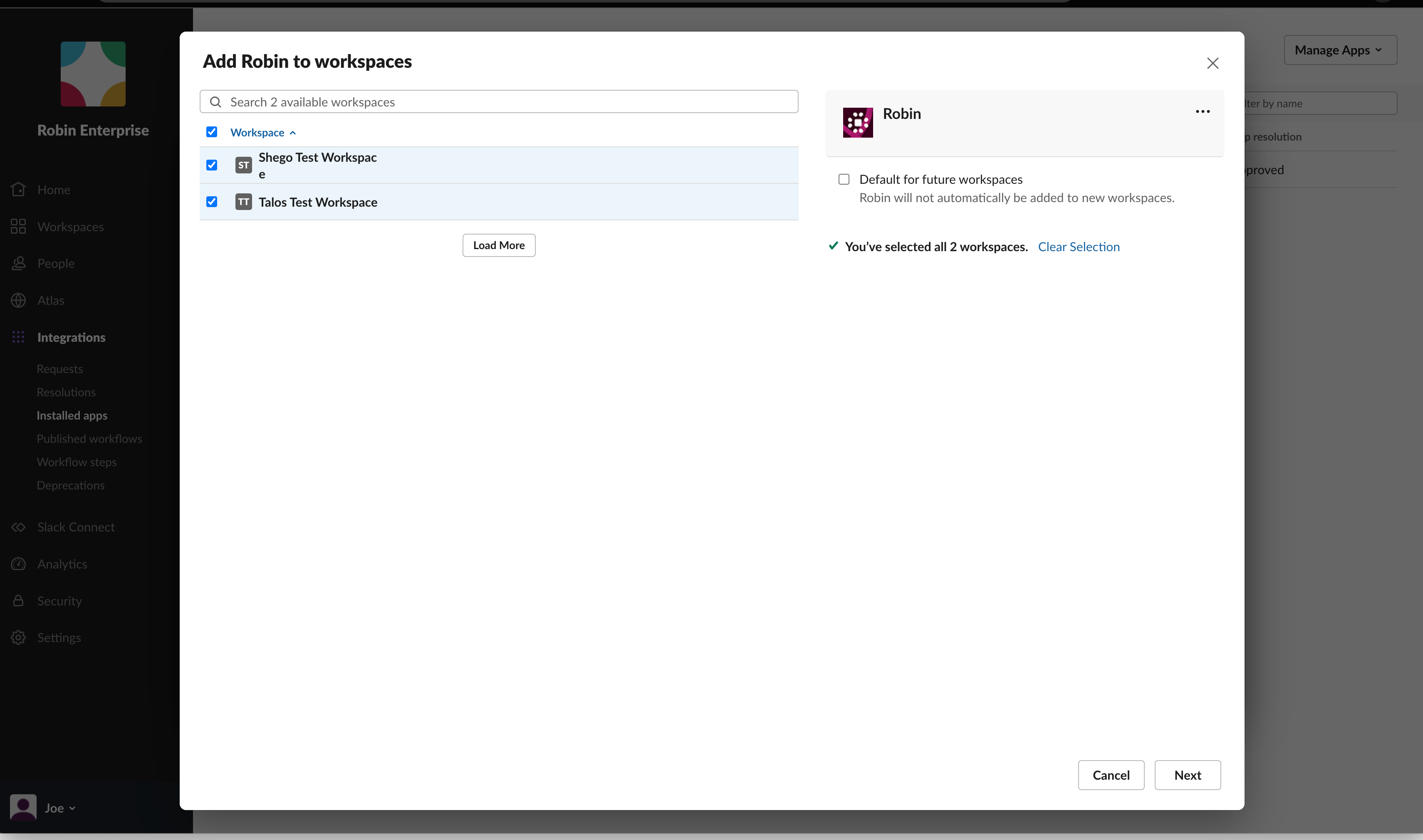 Slack Enterprise Grid – Robin Help Center