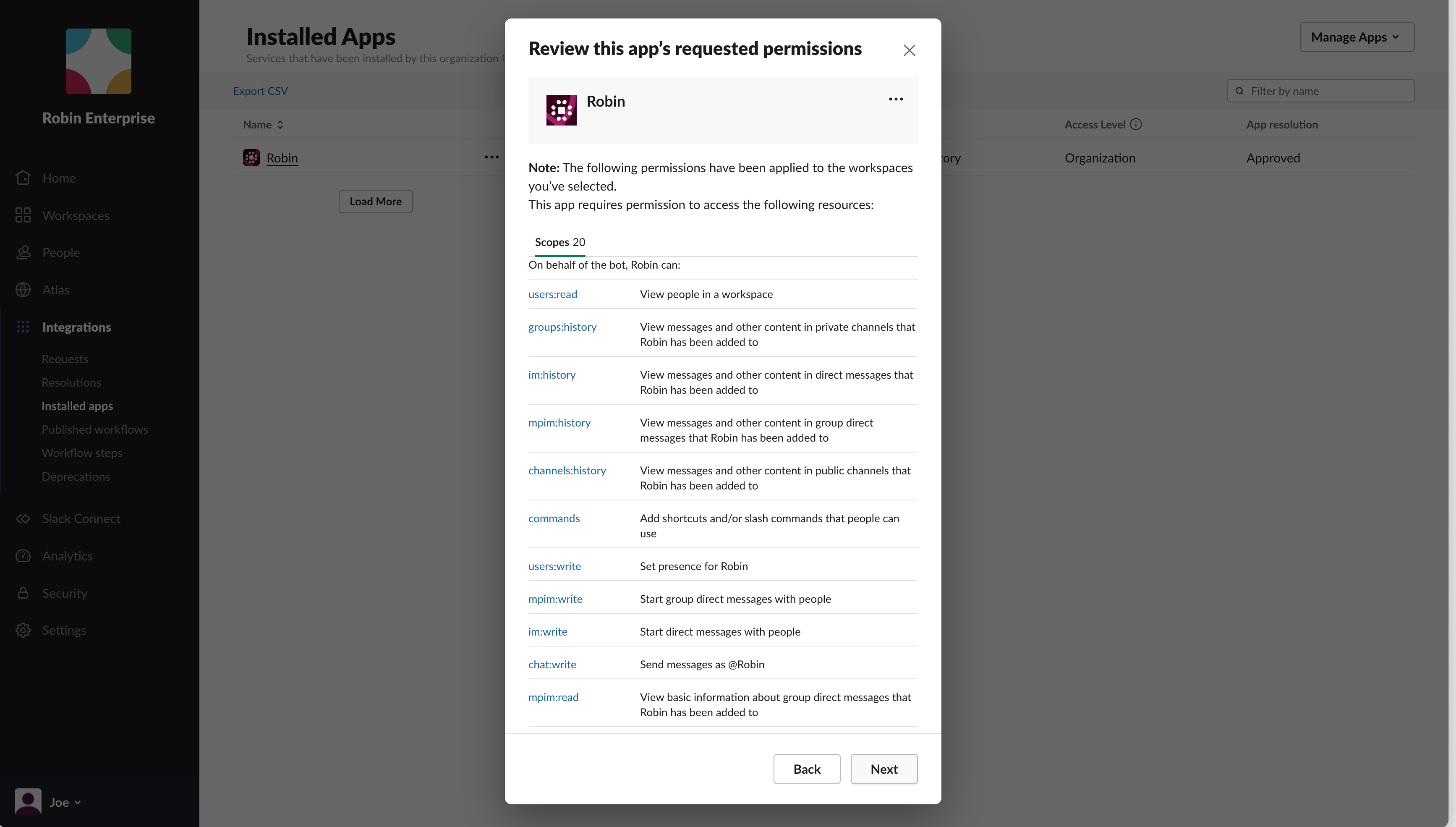 Slack Enterprise Grid – Robin Help Center