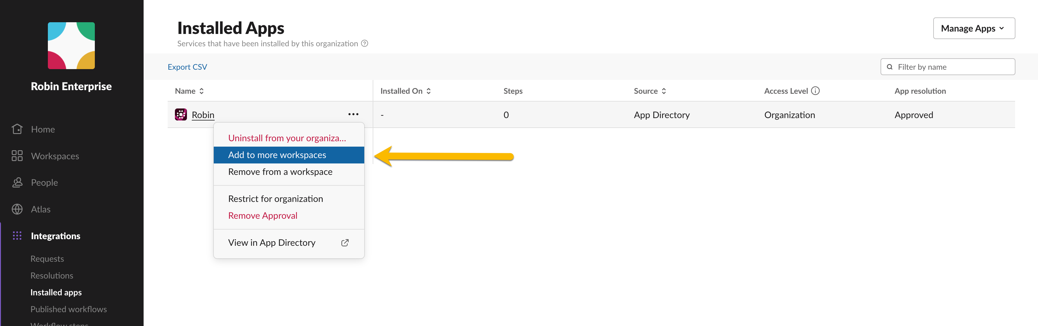 Slack Enterprise Grid – Robin Help Center