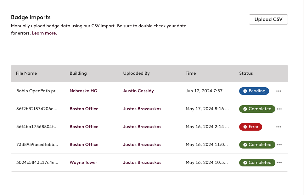 Badge Data CSV Uploader – Robin Help Center