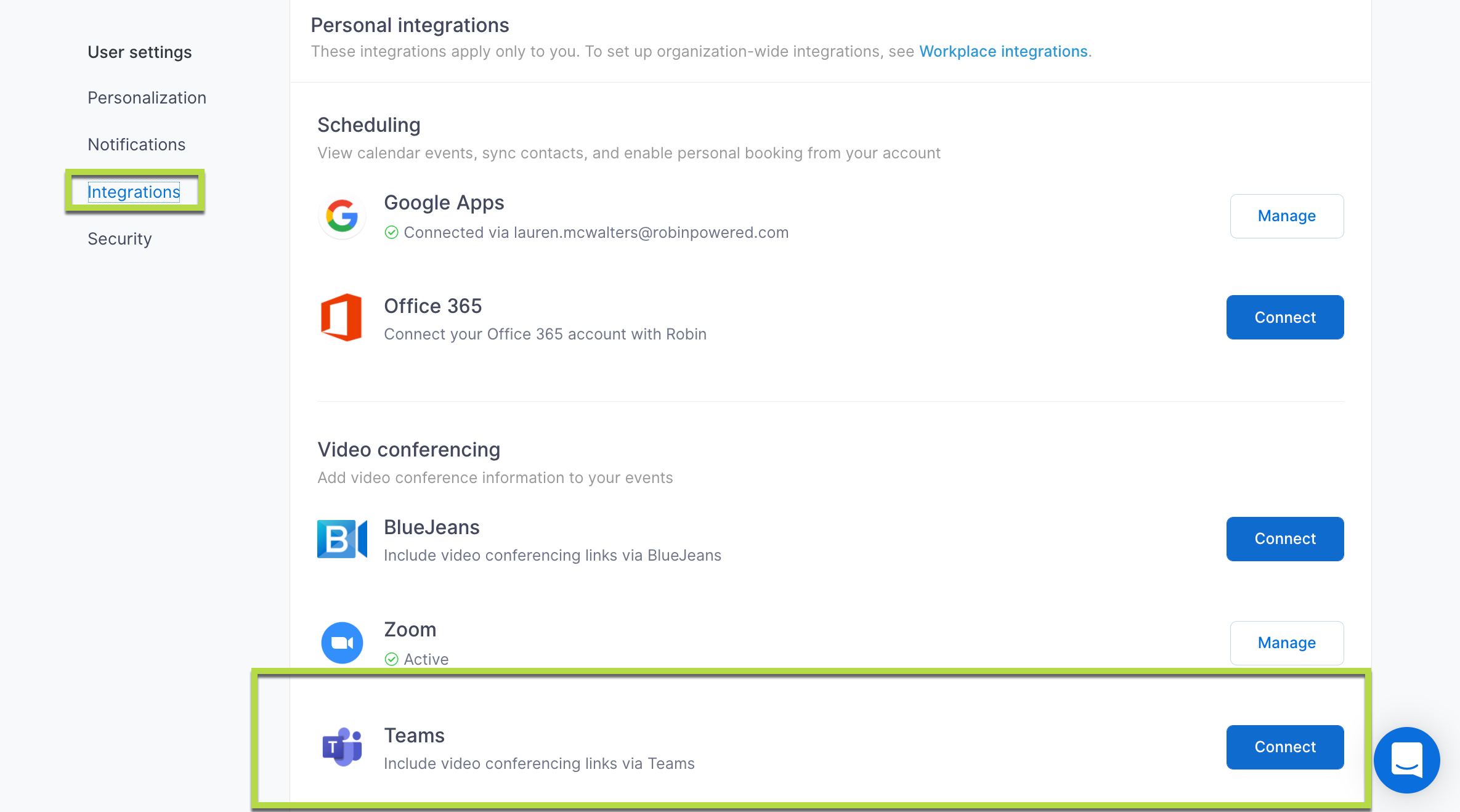 Microsoft Teams + Robin: Add video conference link – Robin Help Center