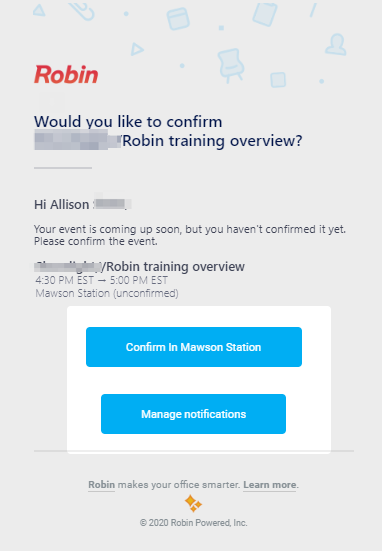 How to check in to meetings – Robin Help Center