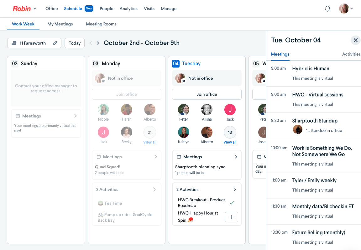 How to plan your week & see who's in the office – Robin Help Center